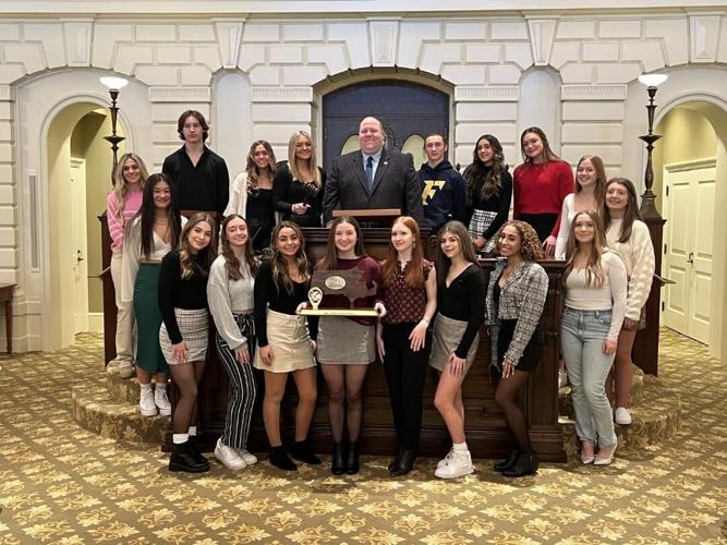 Foxboro cheerleaders honored at State House | Sports | thesunchronicle.com