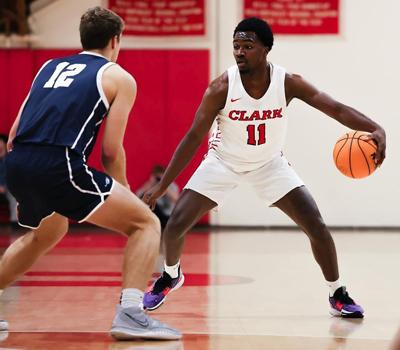 Saintilus right at home after long road to Clark | Local Sports ...