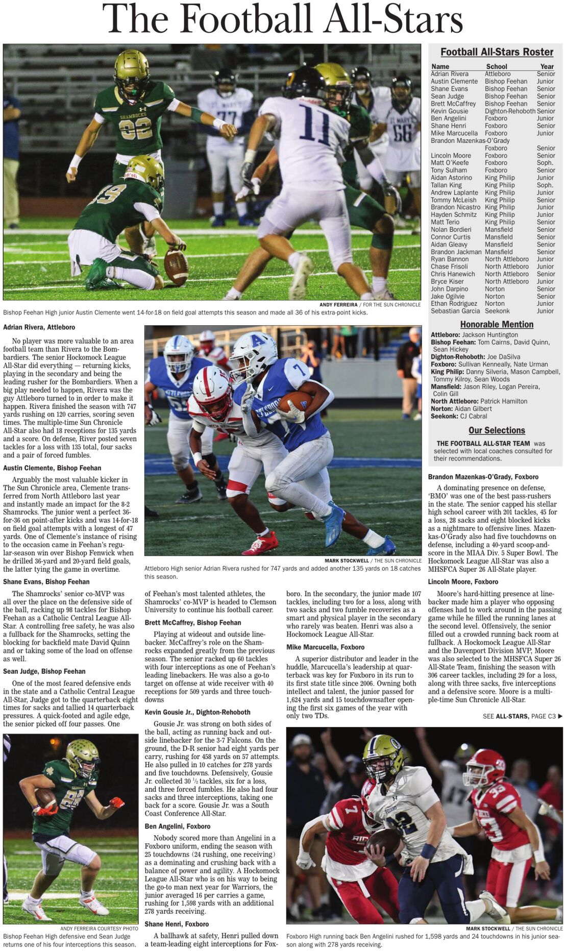 The Sun Chronicle 2023 Football All-Stars Page 1 | | thesunchronicle.com