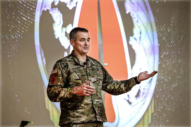 Three-star general makes dramatic return to Bishop Feehan in Attleboro ...