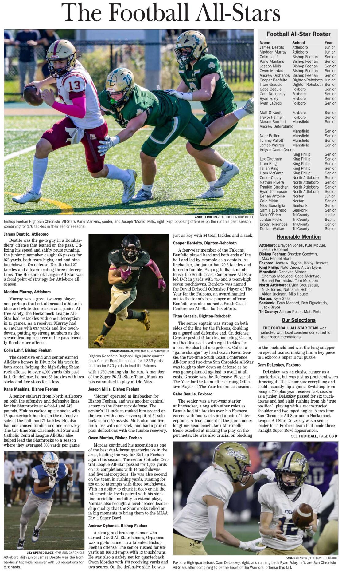 The 2025 Sun Chronicle Football All-Stars Page 1 | | thesunchronicle.com