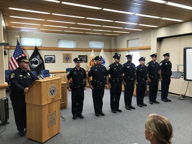 Seven new Attleboro police officers sworn in for duty | Communities ...