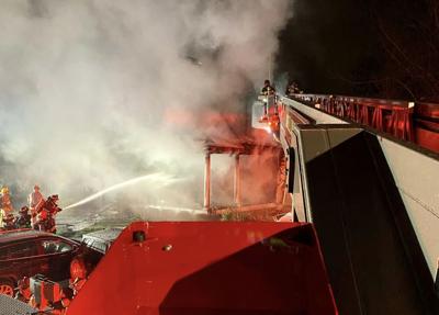 Norfolk, Plainville firefighters assist in battling two-alarm blaze in ...