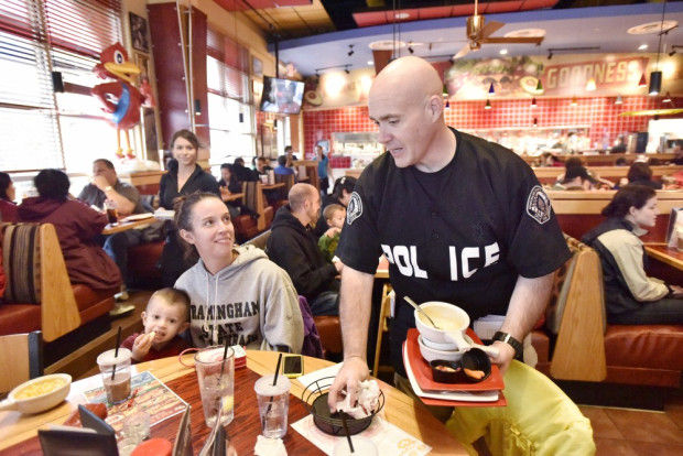 Area cops do the serving - at a Patriot Place restaurant in Foxboro ...