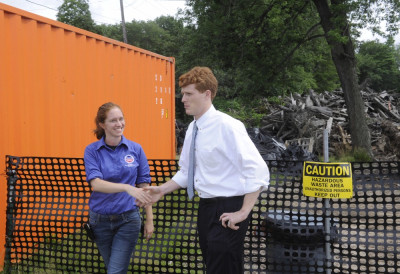 Kennedy tours toxic Superfund site in city | Local News ...