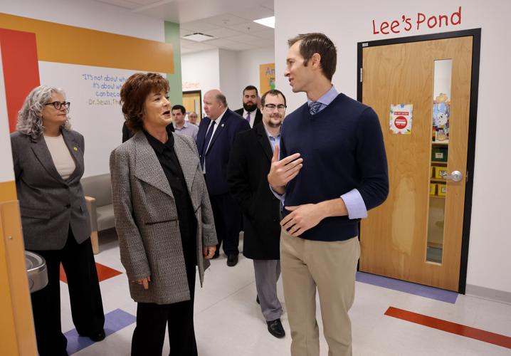 Auchincloss takes a STEM tour of Robbins Children's Programs in ...