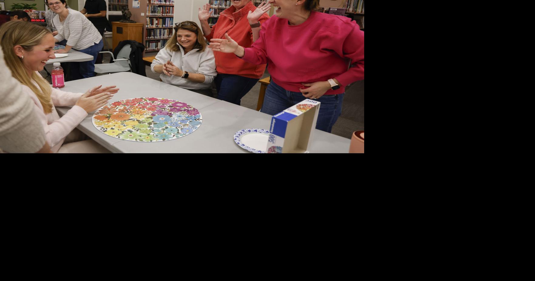 A race to the finish at jigsaw puzzle contest in Plainville | Gallery ...
