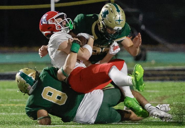 H.S. FOOTBALL: Bishop Feehan pulls out all the stops in second half to ...
