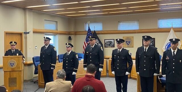Six Attleboro police officers promoted during ceremony at city hall ...
