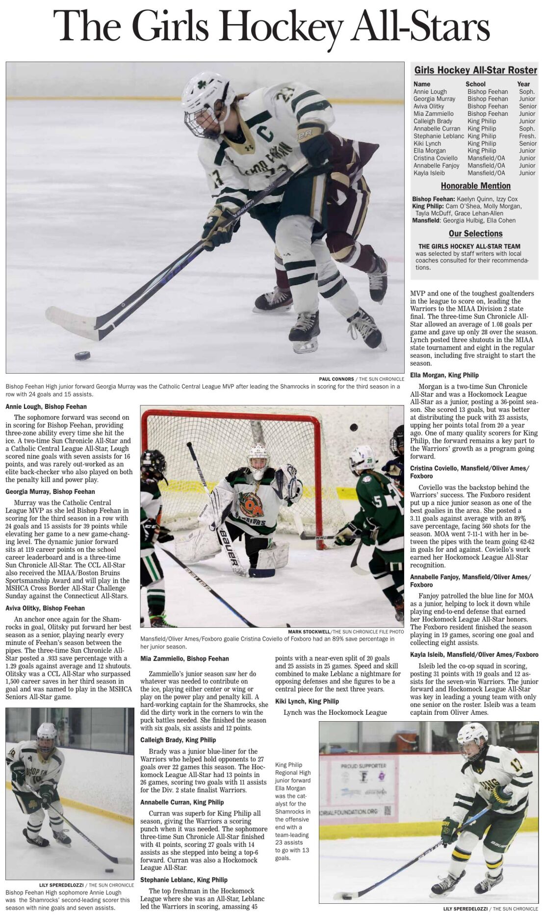 The 2025-26 Sun Chronicle Girls Hockey All-Stars | | thesunchronicle.com