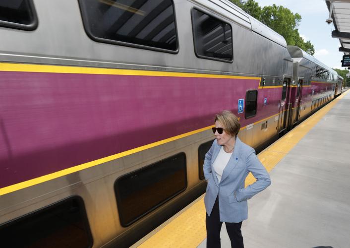 Healey, Kraft celebrate completion of upgrades to Foxboro commuter rail ...