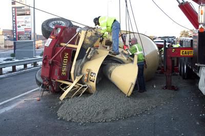 NEWS UPDATE: Cement truck rollover snarls traffic on Route 1 | Local ...