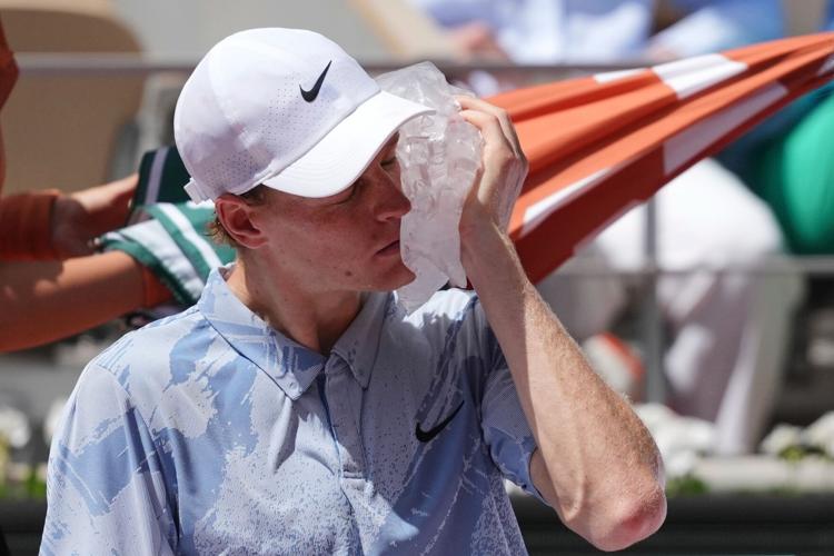 French Open stunner: No. 1 Jannik Sinner struggles with dizziness ...