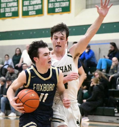 H.S. BOYS BASKETBALL: Foxboro survives late Bishop Feehan rally to pull ...