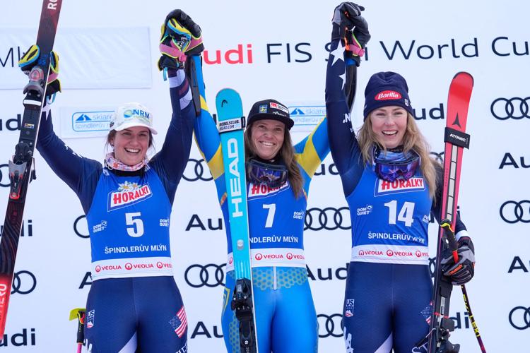 Shiffrin returns to GS podium after 2 years. Hector wins and Moltzan ...