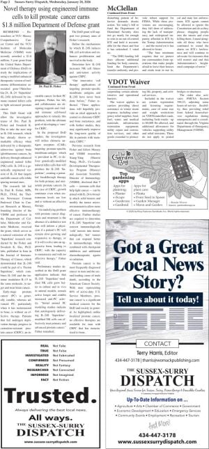 Page A01 | e-Edition | thesussexsurrydispatch.com