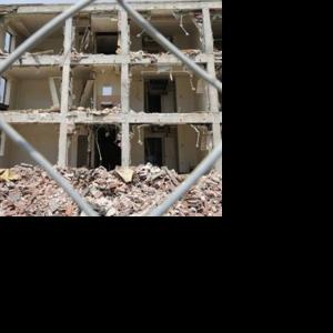 Bethea Hall being demolished for future engineering complex