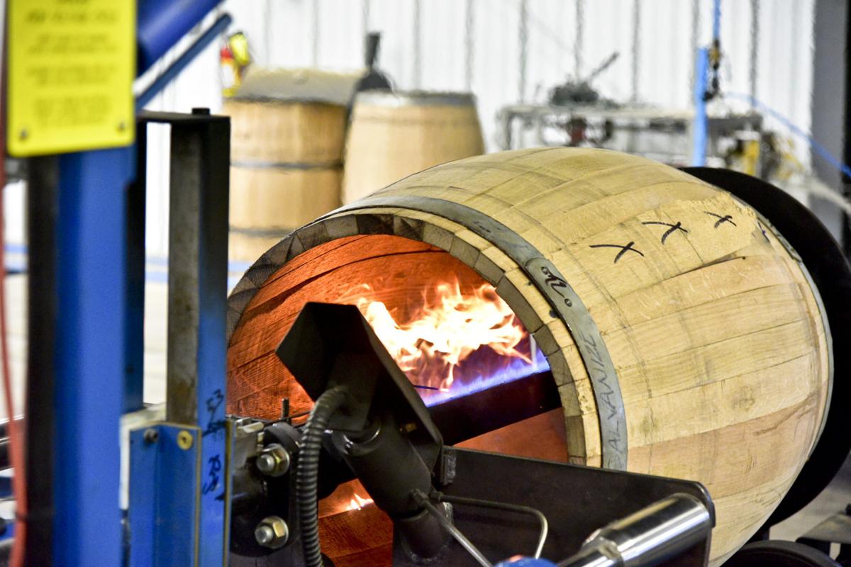 An inside look at the bourbon barrel production process