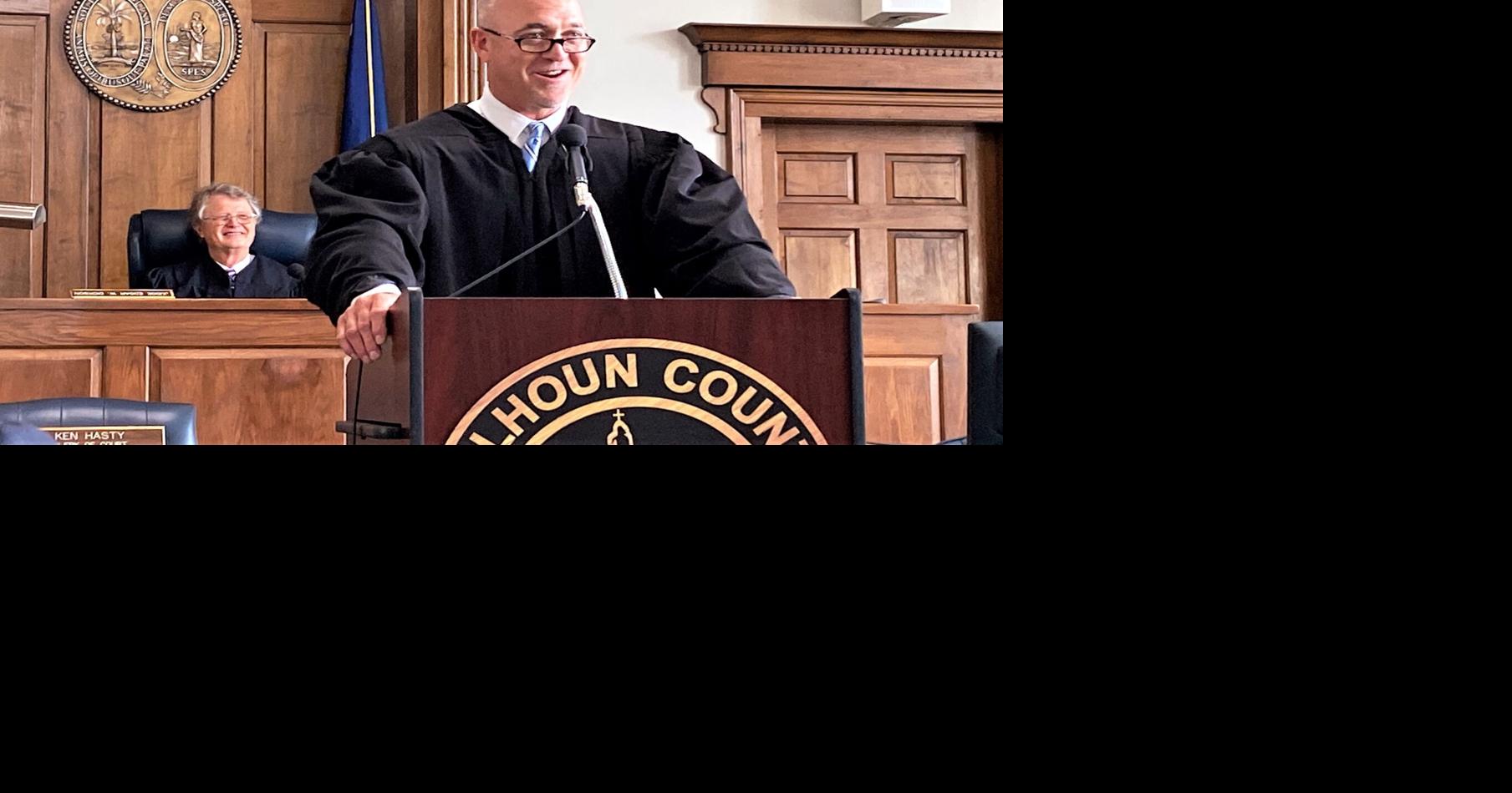 New judge says he’ll be fair and respectful; Taylor sworn in during ...