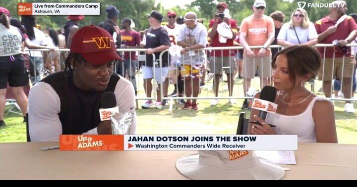 Jahan Dotson on the Washington Commanders Wide Receivers - Up & Adams