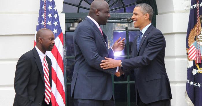 Coach Rumph goes to Washington, meets president