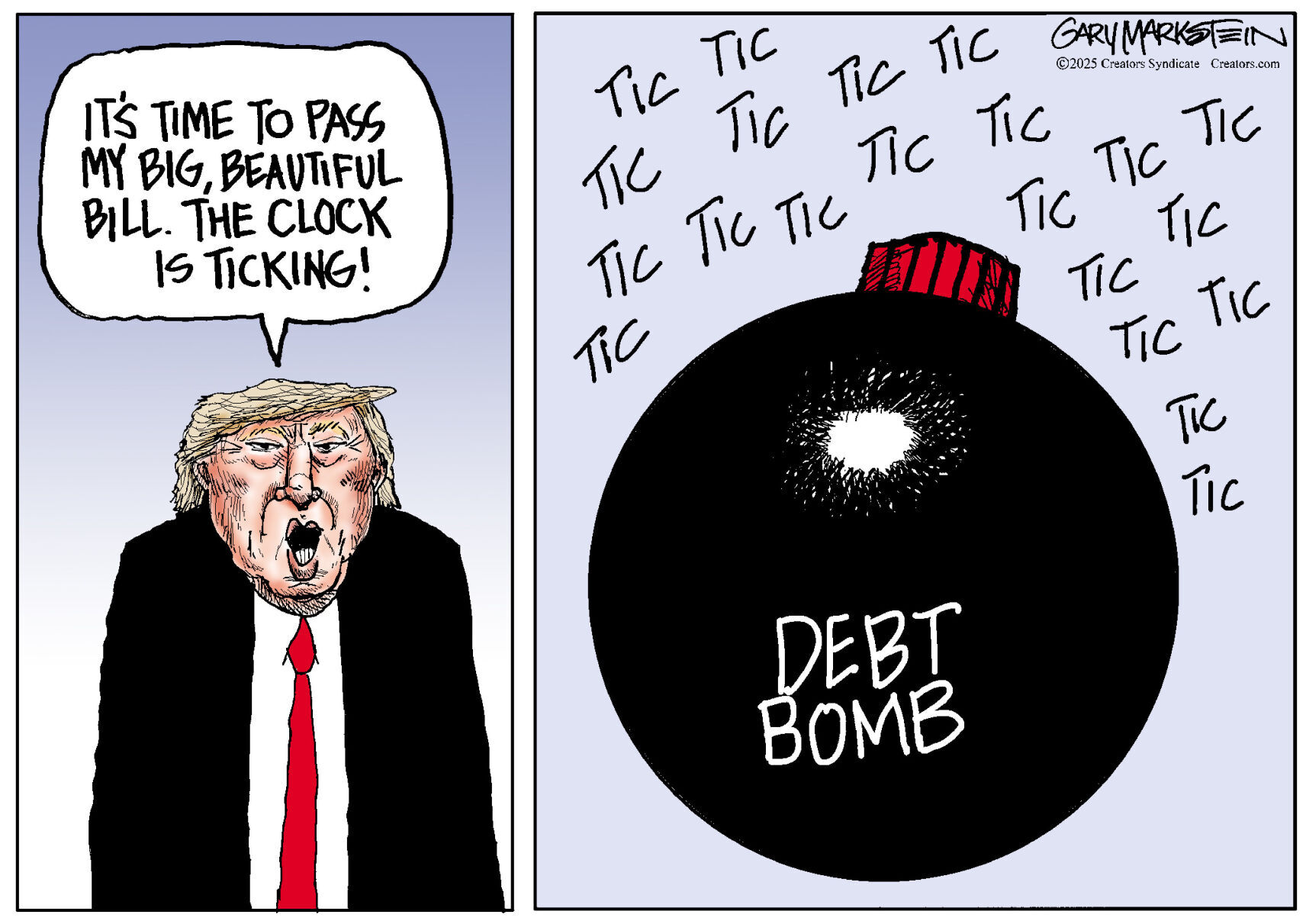 21 big, beautiful cartoons about Trump's bill