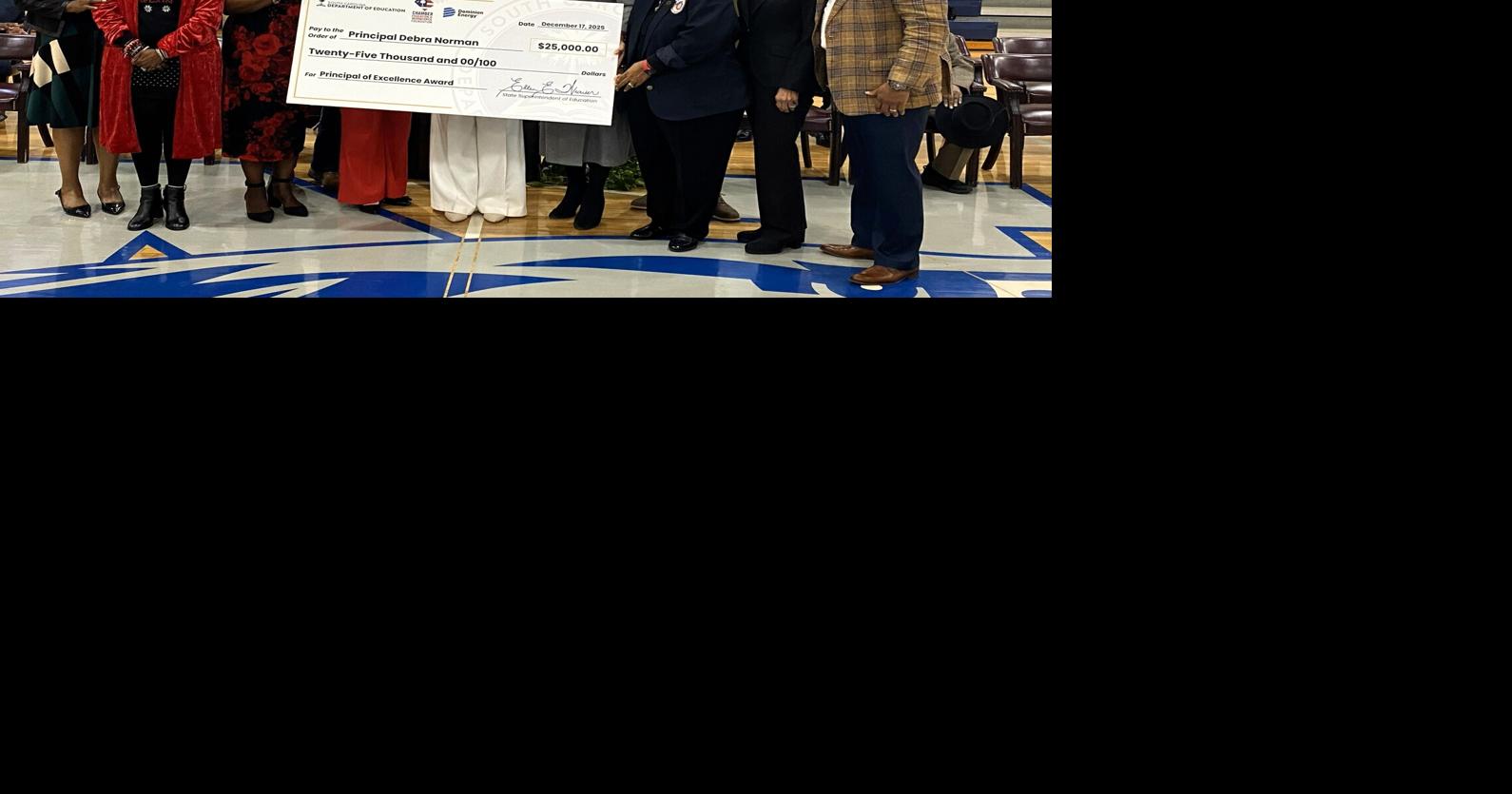 North Middle High leader receives statewide honor, $25,000