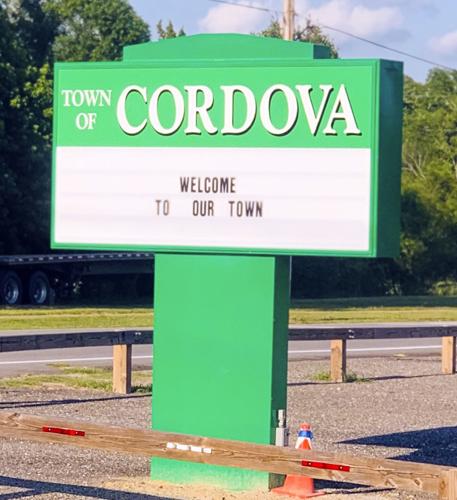 CORDOVA TOWN COUNCIL: New town sign completed