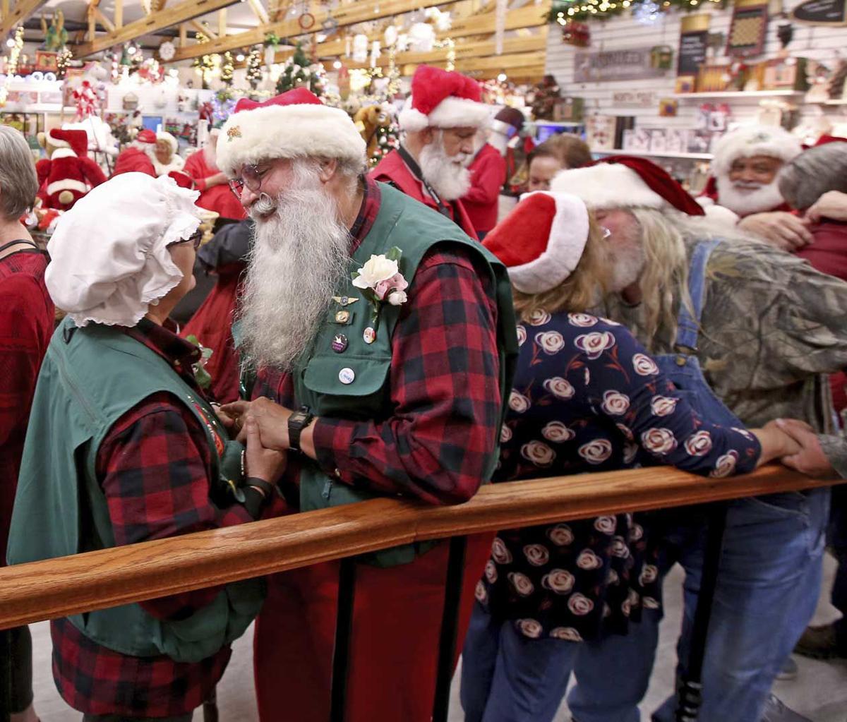 Christmas lovers travel to Santa house in North Pole, Alaska