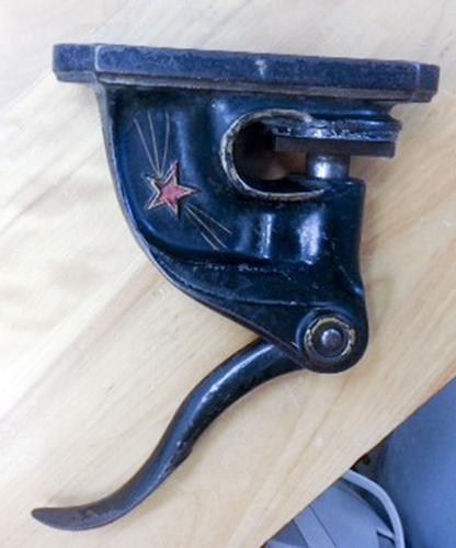 Claflin embosser on display at Smithsonian