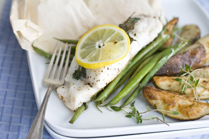 Pack in the flavor with healthy steamed hake
