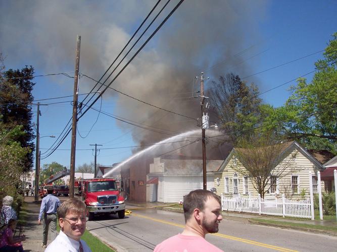 Buildings consumed in St. Matthews fire