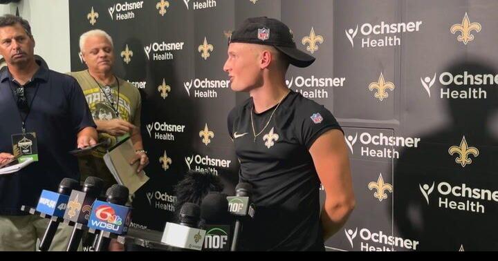 Blake Grupe Interview - Saints Training Camp, Day 15