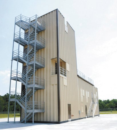 Fire training facilities up and burning