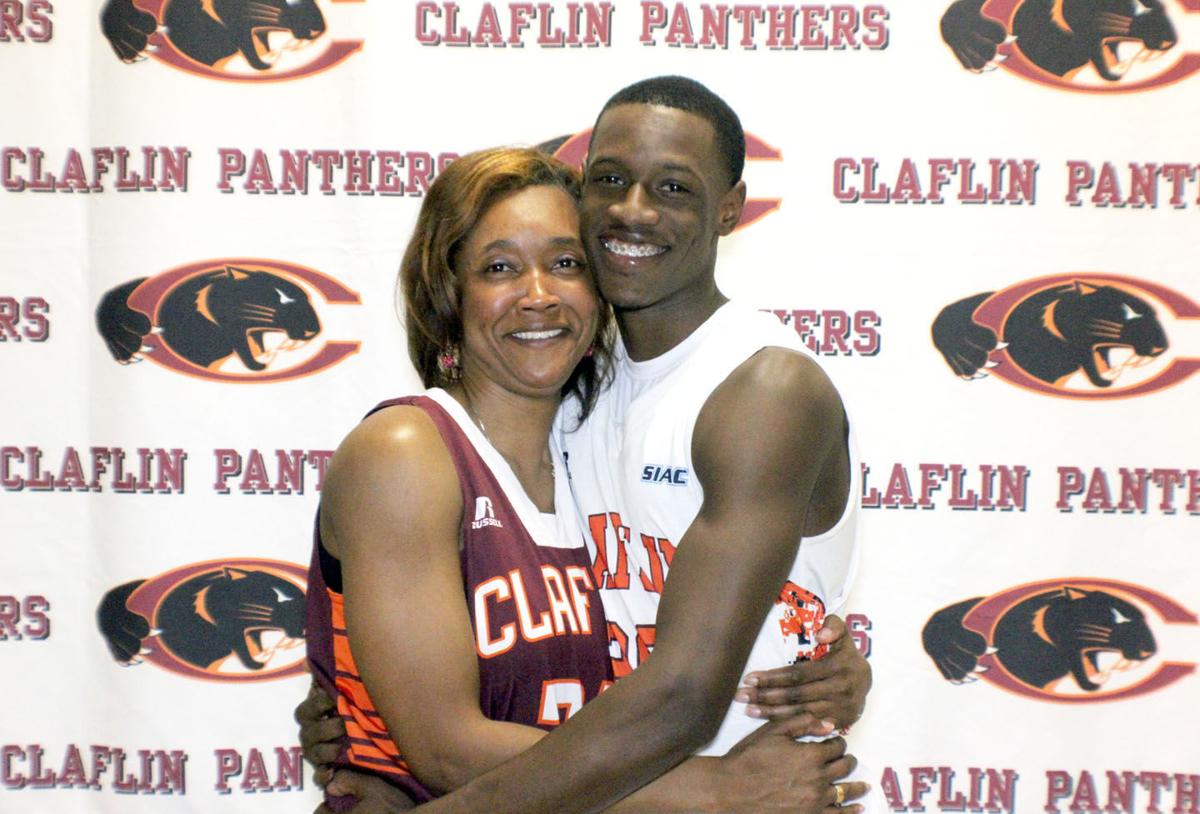 Claflin hoops: Like mother, like son