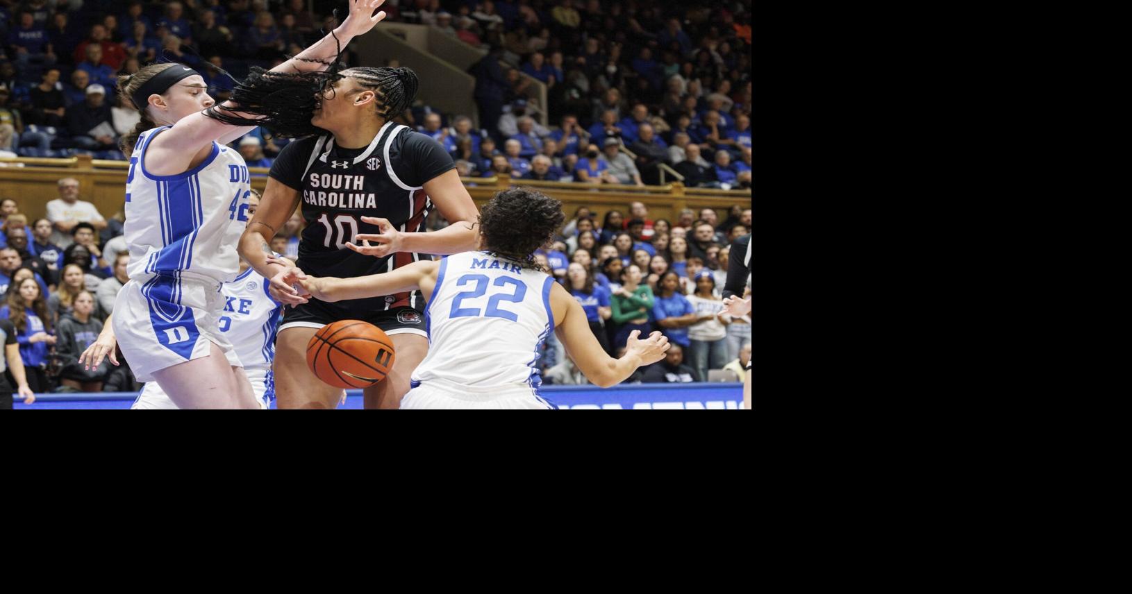 CAROLINA WOMEN: No. 1 Gamecocks top Blue Devils, 77-61