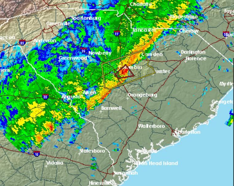 NWS: Strong thunderstorms possible