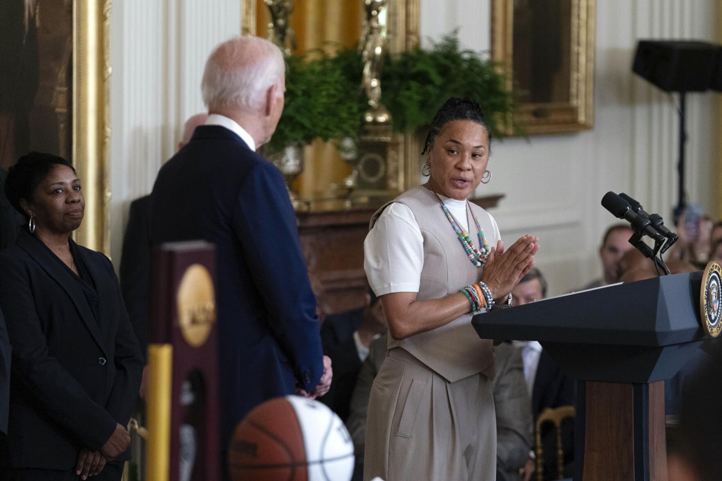 Everything Dawn Staley said during ceremony honoring Gamecock women at ...