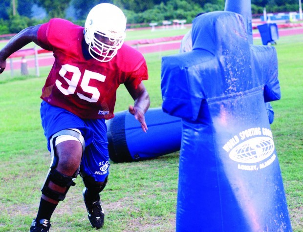 Bulldogs run through first two-a-day practice