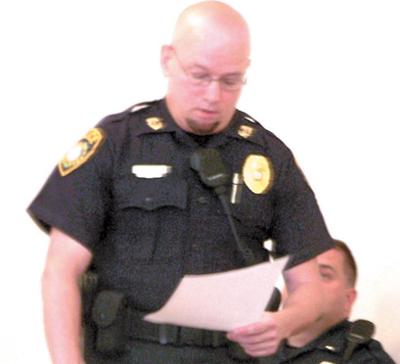 Police chief returns to work after injury