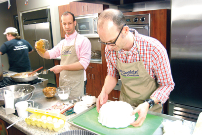 Celebrity chefs, The Lee Bros. cook for local contest winners