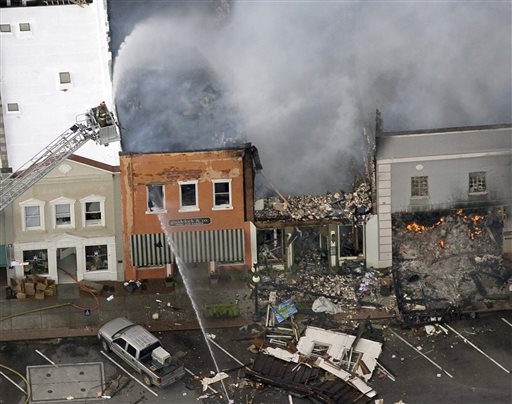 Georgetown fire guts 8 historic buildings