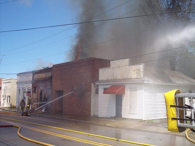 Buildings consumed in St. Matthews fire