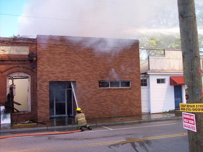 Buildings consumed in St. Matthews fire