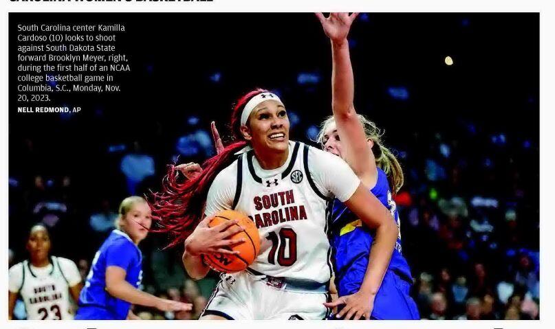 Cardoso powers Gamecocks to victory over Jackrabbits