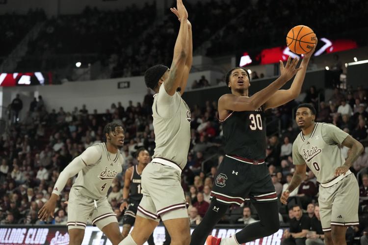 Gamecocks beat Miss. St 93-89 in OT to finish regular season