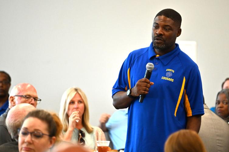 Berry speaks during opener of Orangeburg Touchdown Club