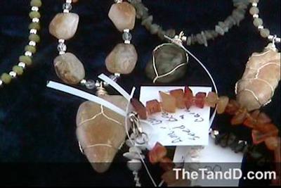 Sarah Jolley's Native American educational and jewelry exhibit