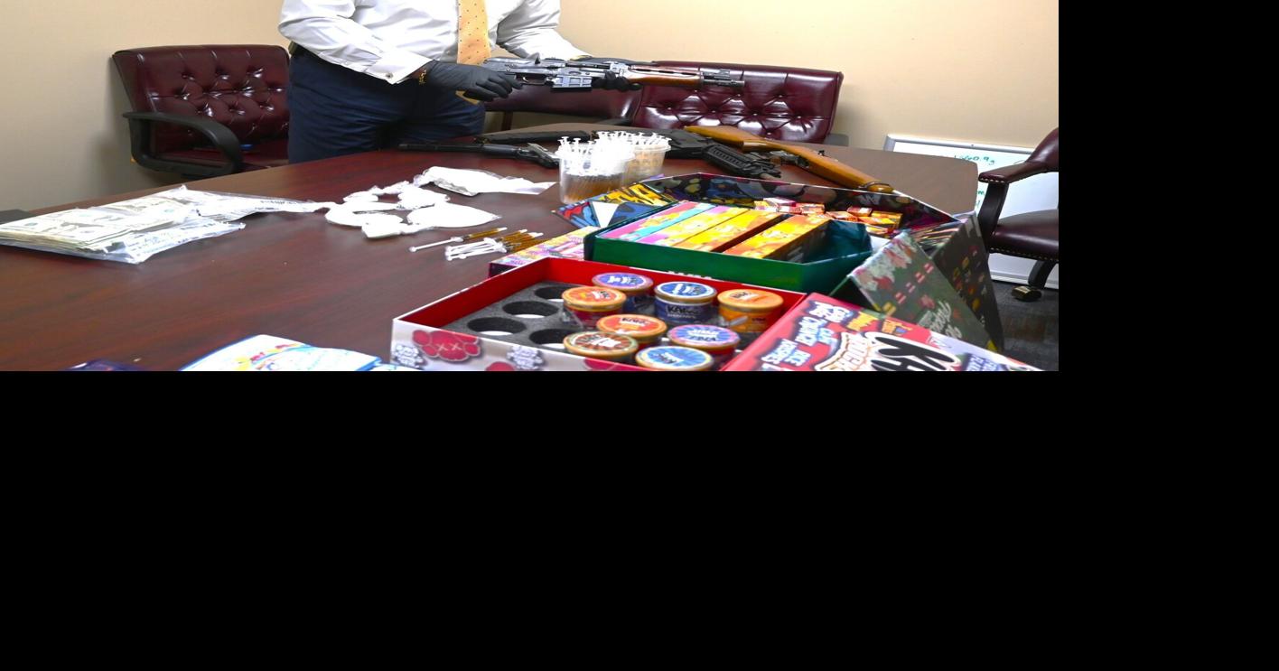 Cocaine, marijuana, guns seized