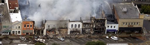 Georgetown fire guts 8 historic buildings